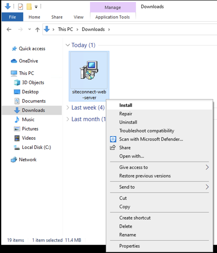 SiteConnect Instructions Website
